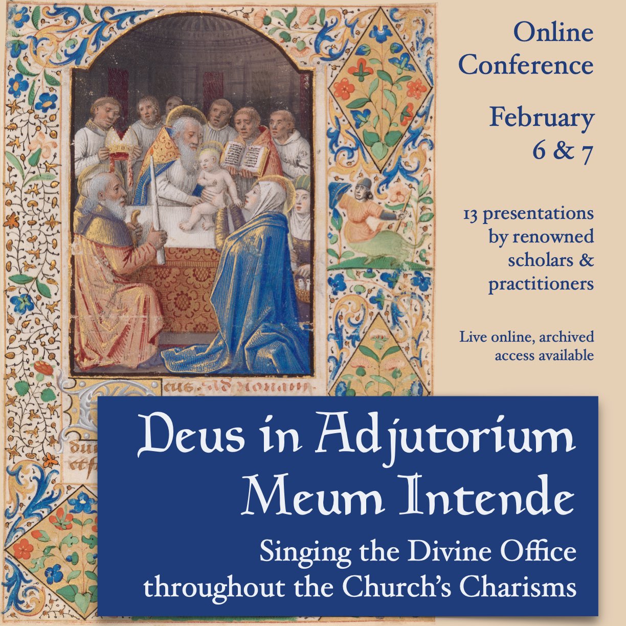 Deus in Adjutorium Meum Intende! Online Conference on the Sung Divine ...